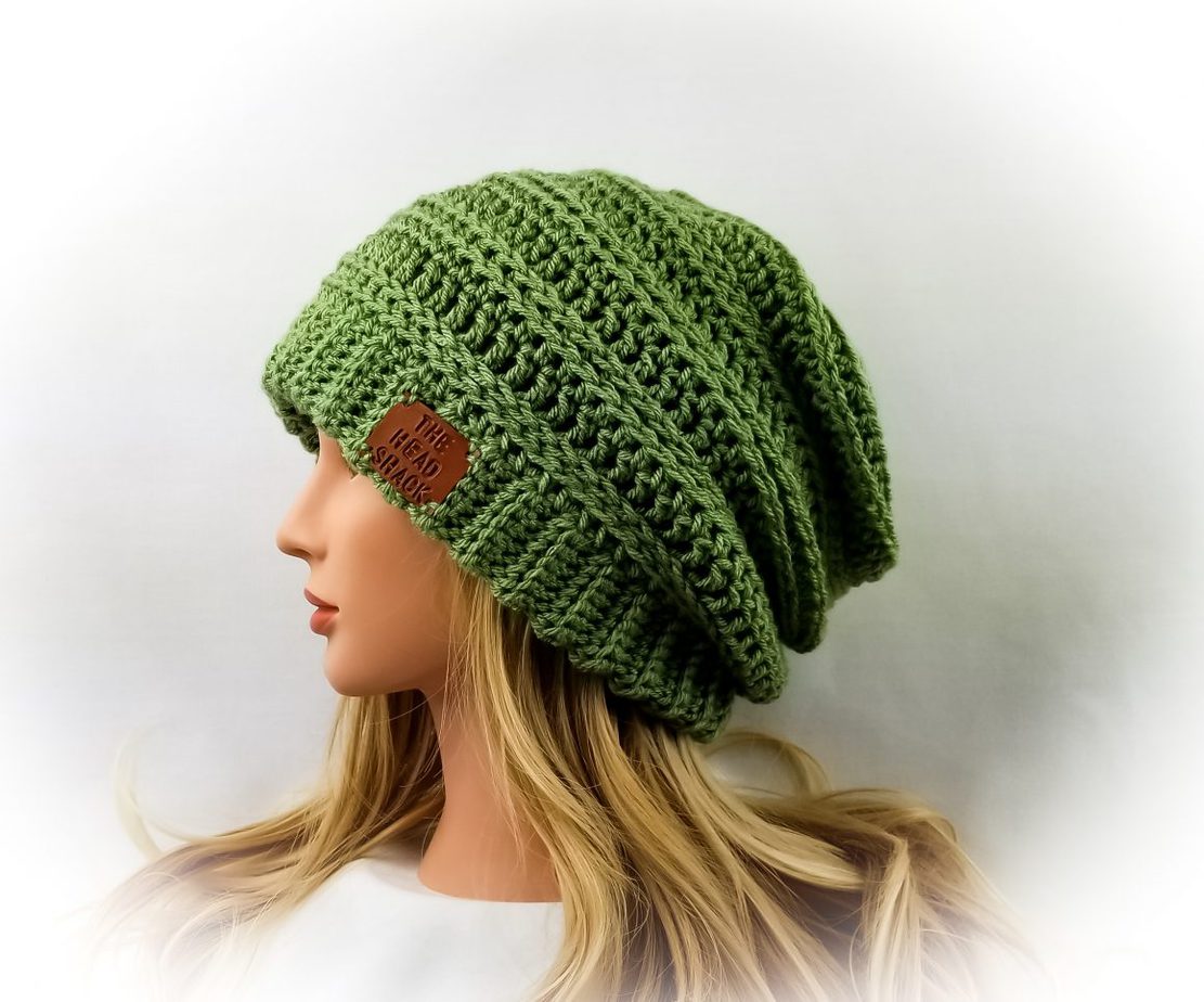 Sage Green Slouch Hat - The Head Shack